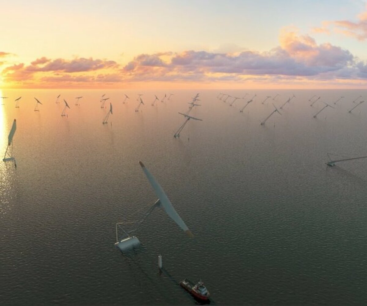 Touchwind’s floating windmills cannot be blown over during storms